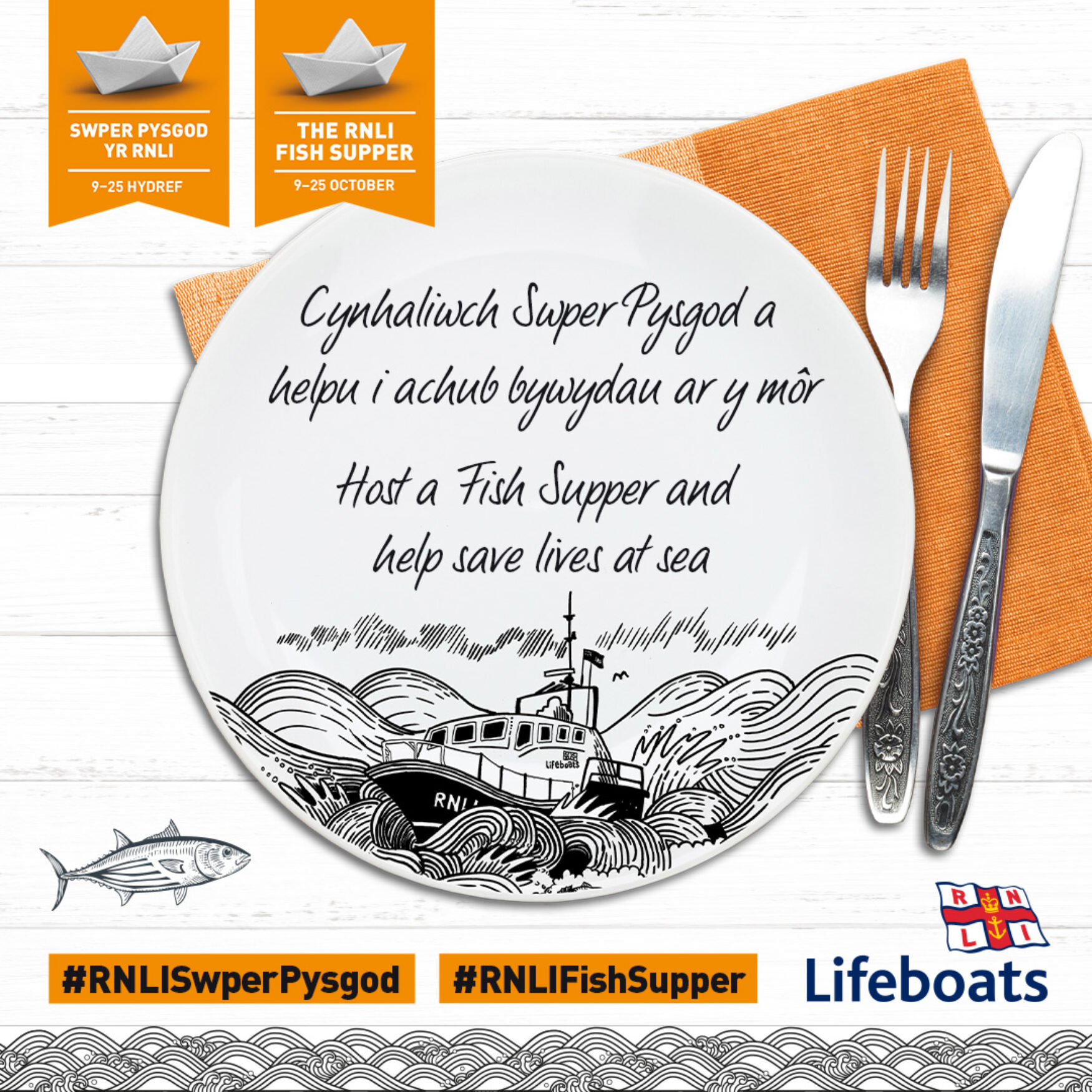Host a Fish Supper and help the RNLI save lives this autumn | Porthcawl ...